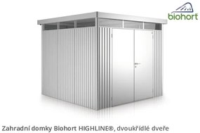 Biohort Zahradní domek HIGHLINE® H3-2k Barva: tmavě šedá metalíza