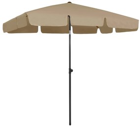 Plážový slunečník taupe 200 x 125 cm 314730