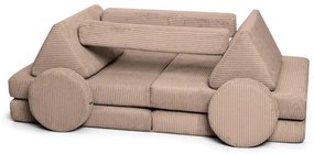 SHAPPY Velký multifunkční skládací bunkr z manšestru SOFA PURE Zvolte barvu: Světle růžová