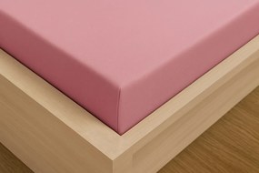 Jersey prostěradlo s lycrou DeLuxe 140x200 světle růžové