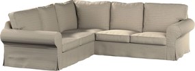 Potah na pohovku IKEA  Ektorp rohová barva béžová látka pletený vzor