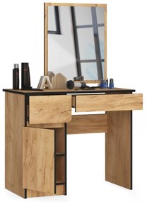 Kosmetický stolek se zrcadlem P-2/SL dub craft  levý