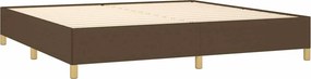 Box spring postel s matrací tmavě hnědá 200x200 cm textil 3128632