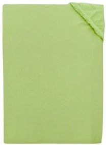 Prostěradlo jersey světle zelená TiaHome - 140x200cm