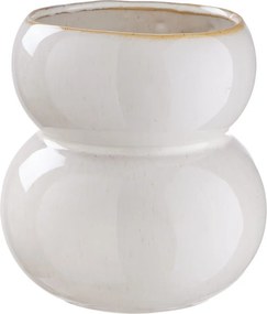 SNOWMAN Váza 16 cm - bílá