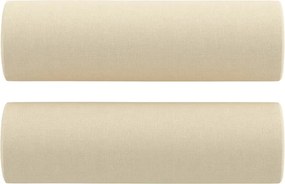 3dílná sedací souprava s polštáři krémová textil 3201788