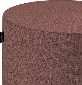 Sedák Barrel- válec pevný barva hnědá látka pletený vzor