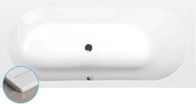 Polysan - Vana Slim B, 165x75x48 cm, bílá 32611S