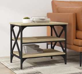vidaXL Odkládací stolek 55 x 38 x 45 cm kompozitní dřevo [823332] Barva: dub sonoma