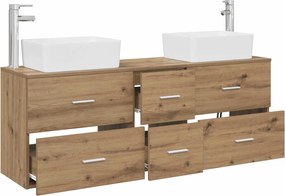 Sada koupelnových skříněk 3 ks Dub artisan 53 x 34,5 x 63 cm 3405866