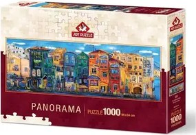 ART PUZZLE 5350 Panoramatické puzzle Barevné město / 1000 dílků / od 1