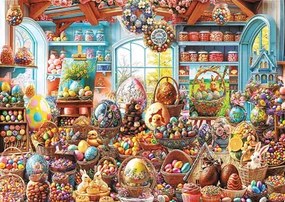 TREFL Puzzle Premium Plus: Velikonoční cukrárna / 500 dílků / 48 x 34