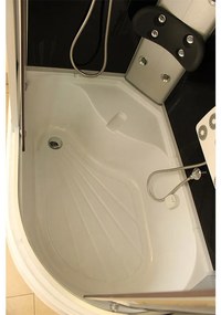 BPS-koupelny Hydromasážní box HYD-A03 120 SA L, 120x80 levý se saunou