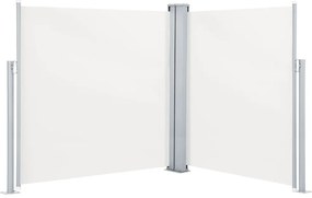 vidaXL Marketos Oboustranná zatahovací boční markýza 170 x 600 cm krémová
