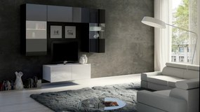 Gibmeble obývací stěna Calabrini 10  barevné provedení černobílá