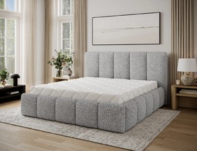 Postel Edvige + Dřevěný rám + plynový výtah + kontejner 140x200