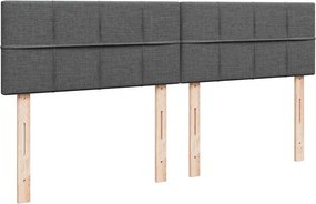 Box spring postel s matrací tmavě šedá 180x200 cm textil 3287536