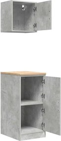Garážové skříně 2 ks Beton Grey kompozitní dřevo 3328299