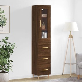 Skříň highboard hnědý dub 34,5 x 34 x 180 cm kompozitní dřevo,  3199232