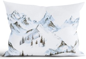 MK Lůžkoviny Vánoční bavlněný povlak na polštář Renforcé 40 x 60 cm - Hory