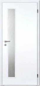 Doornite Basic Interiérové dveře Vertika, 70 P, 70 × 197 cm, lakované, pravé, bílé, prosklené