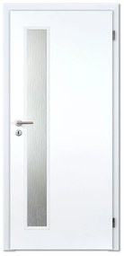 Doornite Basic Interiérové dveře Vertika, 80 P, 846 × 1983 mm, lakované, pravé, bílé, prosklené