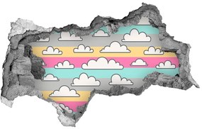 Wallmuralia Samolepící nálepka na zeď Oblaka 95x73 cm
