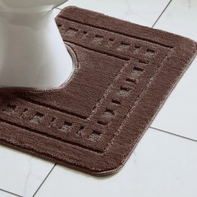 Tmavě hnědé WC koupelnové předložky v sadě 2 ks 50x80 cm Armoni – Catherine Lansfield