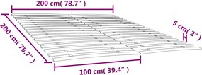 Náhradní lamely k posteli s 34 lamelami 2 ks 100x200 cm 3203722