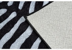 Dywany Luszczow Dětský kusový koberec MIRO 51331.803 pratelný  Zebra protiskluz, černý / bílá Rozměr koberce: 140 x 190 cm