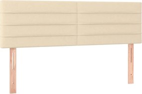 Box spring postel s matrací krémová 140x190 cm textil 3130350