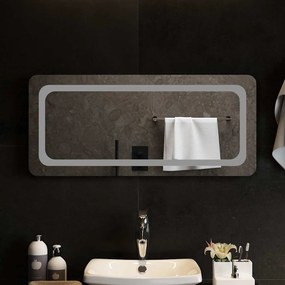 Koupelnové zrcadlo s LED osvětlením 90x40 cm 151788
