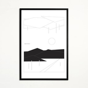 Ondřej Tejkl | Above Below Rám: Bílý, Velikost: 100 x 70 cm
