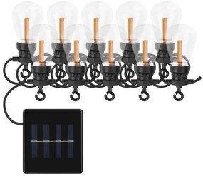 Solární vánoční světýlka party 10 ks LED