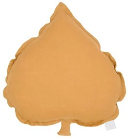 lovel.cz Lněný polštář list Lípy Pure Nature - Caramel