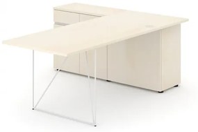 NARBUTAS - Pracovní stůl AIR se skříňkou (L) 200x160