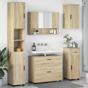Sada koupelnového nábytku 5 ks Sonoma dub 35 x 30 x 192 cm 3393075