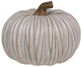 Béžová antik dekorace dýně Pumpkin latté - Ø 20*15 cm