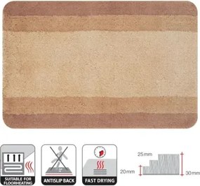 Spirella BALANCE koupelnová předložka 60 x 90 cm béžová / polyester /
