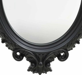 Nástěnné zrcadlo zámecký styl 56 x 76 cm černé 320359