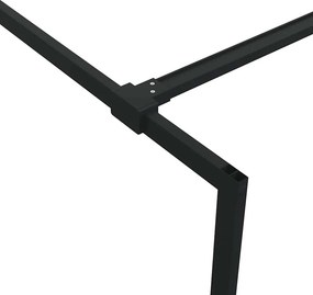 Sprchová zástěna walk-in 80 x 195 cm napůl mléčné ESG sklo 152105
