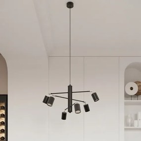 Stropní svítidlo SOLLUX LEMMI 6L černé GU10 6x10W bez žárovky SL.1169