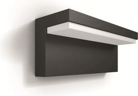 PH 16483/93/P0 LED Venkovní nástěnné svítidlo Philips Bustan 16483/93/P0 antracitové 2700K - PHILIPS (915005378301)