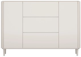 Komoda Elivo 150 cm na nožkách - kašmírová / dub olejovaný