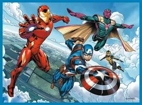 Trefl - Puzzle - Sada 3v1 Avengers: Hrdinové v akci (2x puzzle + pexes