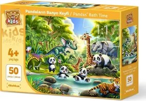 ART PUZZLE 35326 Puzzle Pandí koupání / 50 dílků / od 4 let