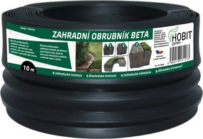 HOBIT garden Zahradní obrubník BETA černý 12 cm x 10 m