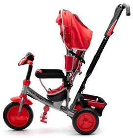 BABY MIX dětská tříkolka s LED světly LUX TRIKE červená