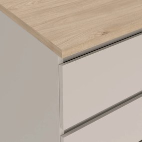 Krémová komoda 77x121x50 cm Naia – Tvilum