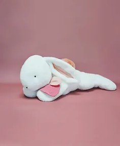 Doudou Plyšový králík s tmavě růžovou bambulkou 80 cm / od 0 let